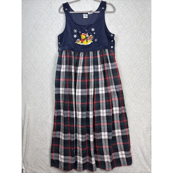 Disney | Dresses | Vtg Disney Store Winnie The Pooh Jumper Dress Xl ...